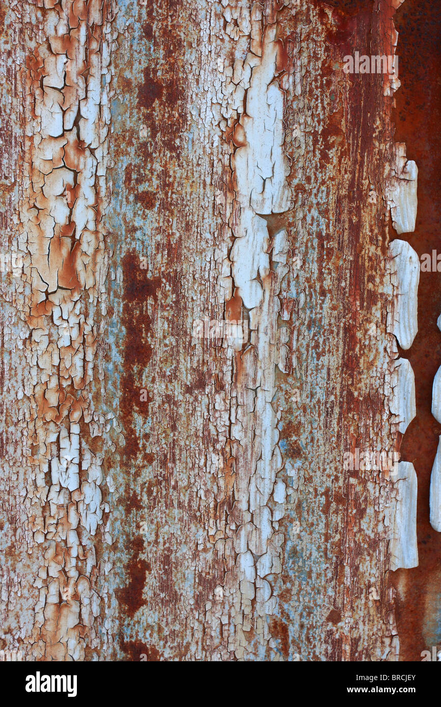 Full frame shot of a rusty piece of metal, high detail and texture ...