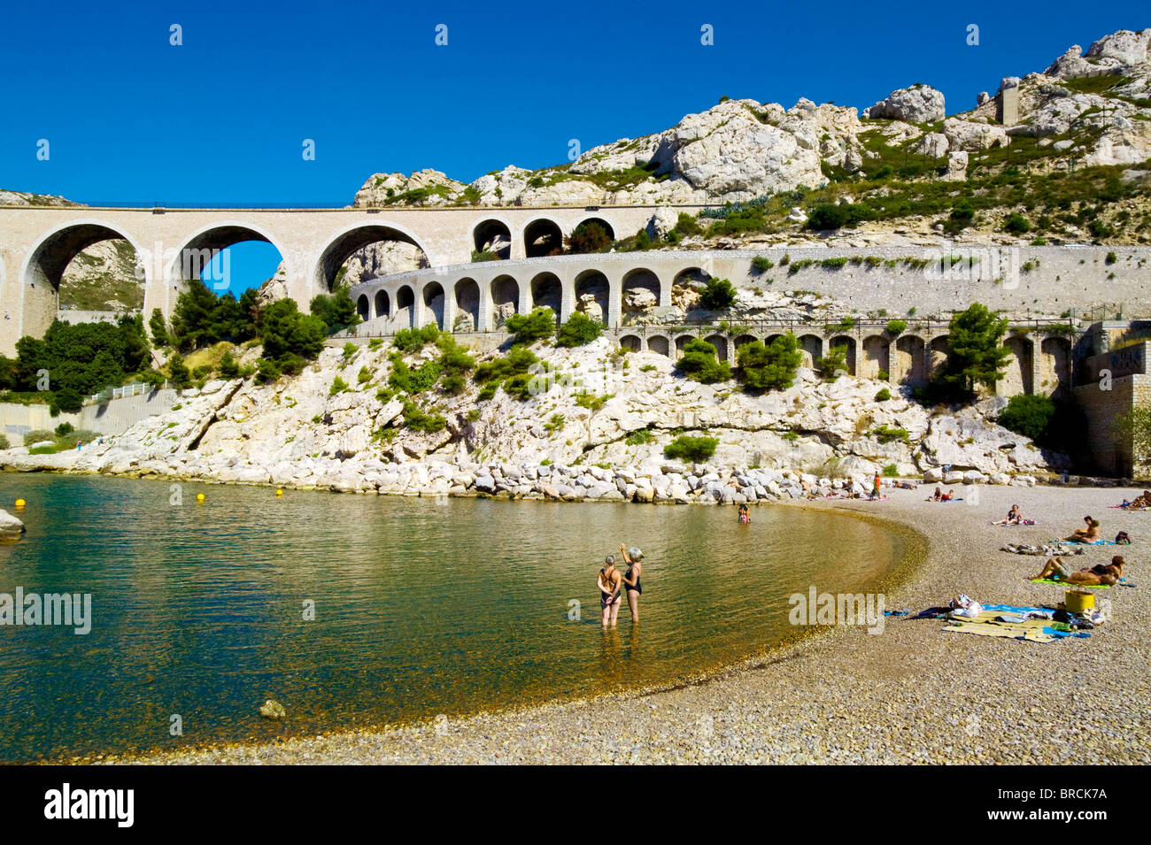 L'ESTAQUE, CORBIERE,BEACH OF FORTINS, MARSEILLE, FRANCE Stock Photo - Alamy