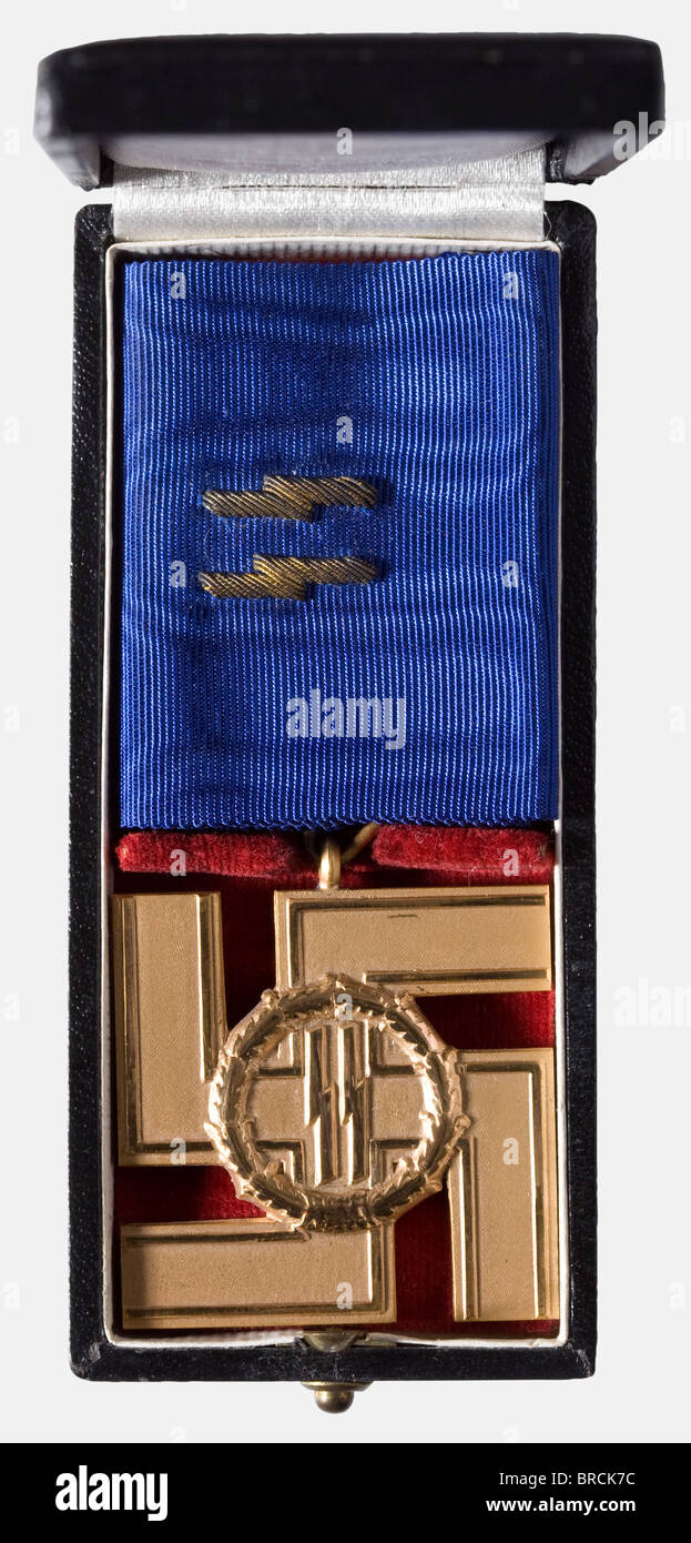An SS Long Service Award 1st Class, Cross for 25 Years, in its ...