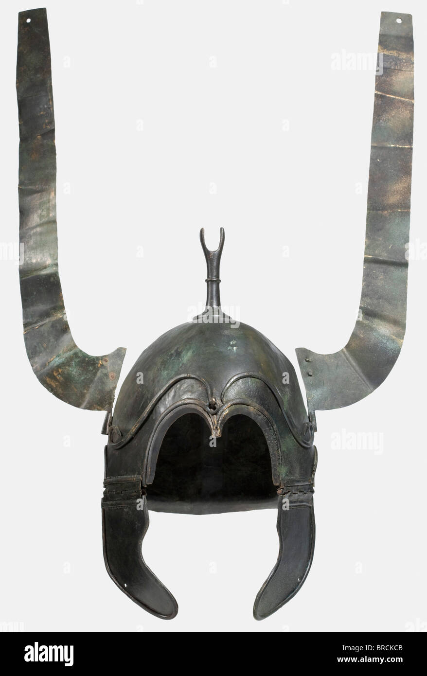 A Chalcidian helmet, Ibero-Celtic variant, 5th century B.C. Forged ...