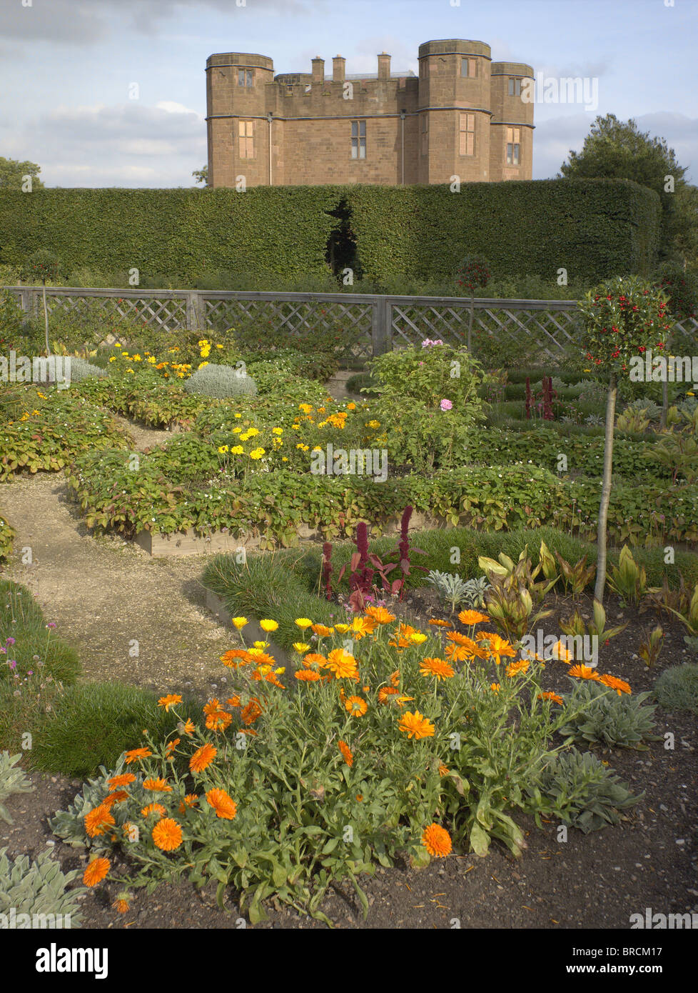 the elizabethan garden at kenilworth castle warwickshire the midlands ...