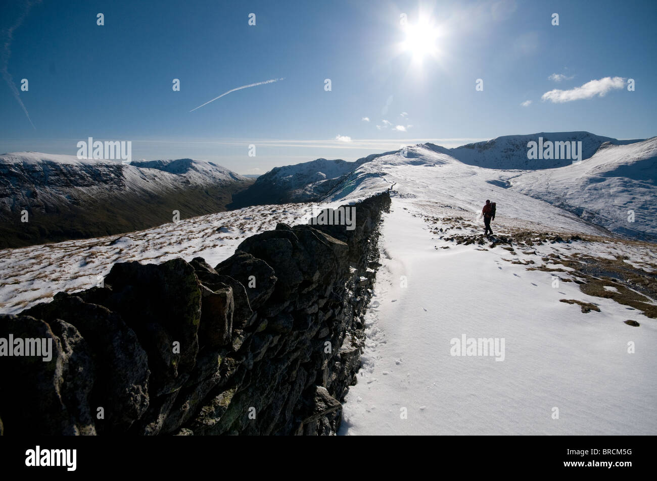 Striding edge winter walk hi-res stock photography and images - Alamy