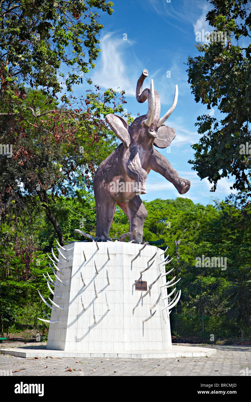 Elephant Monument, Brazzaville, Republic of Congo, Africa Stock Photo ...