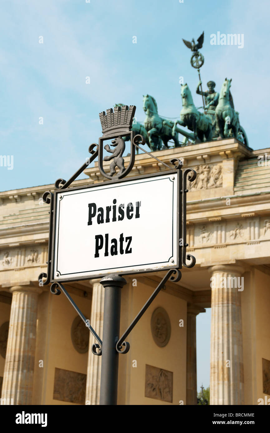 Pariser platz sign hi-res stock photography and images - Alamy