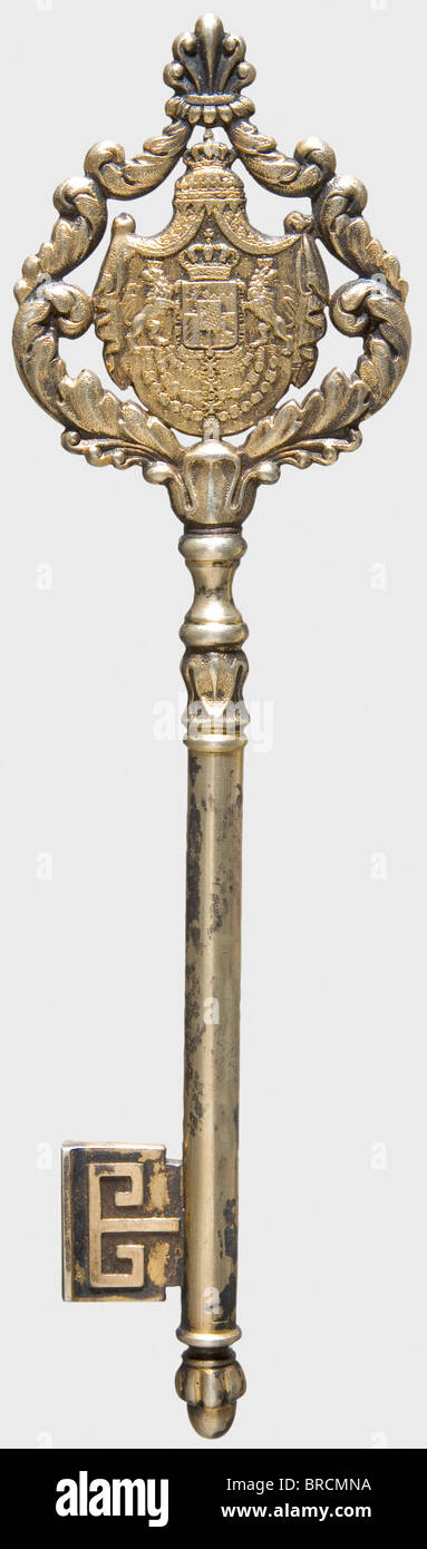 A chamberlain's key, Bavaria, 1886 - 1914 Chamberlain's key from the ...