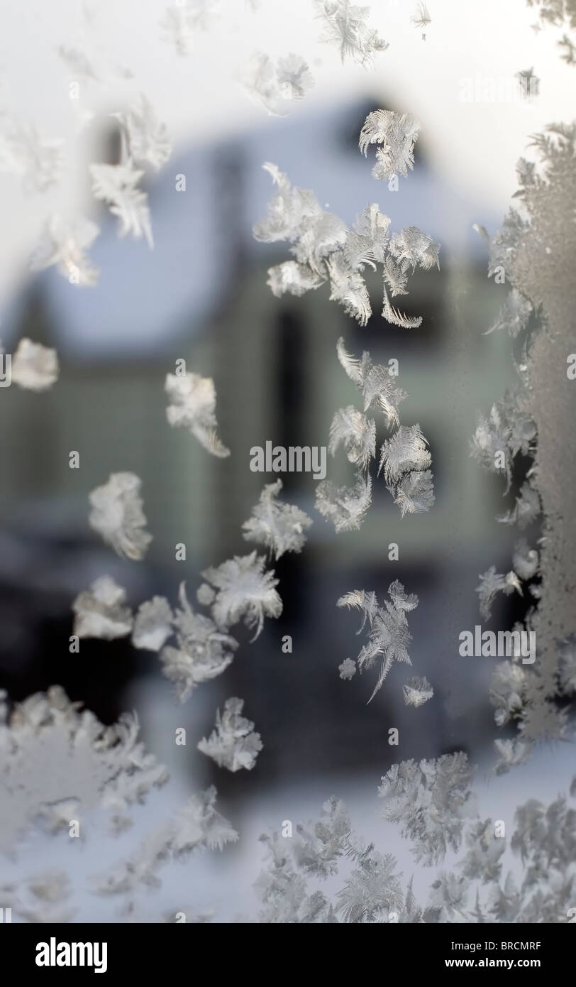 There is frosted window with various shapes Stock Photo - Alamy