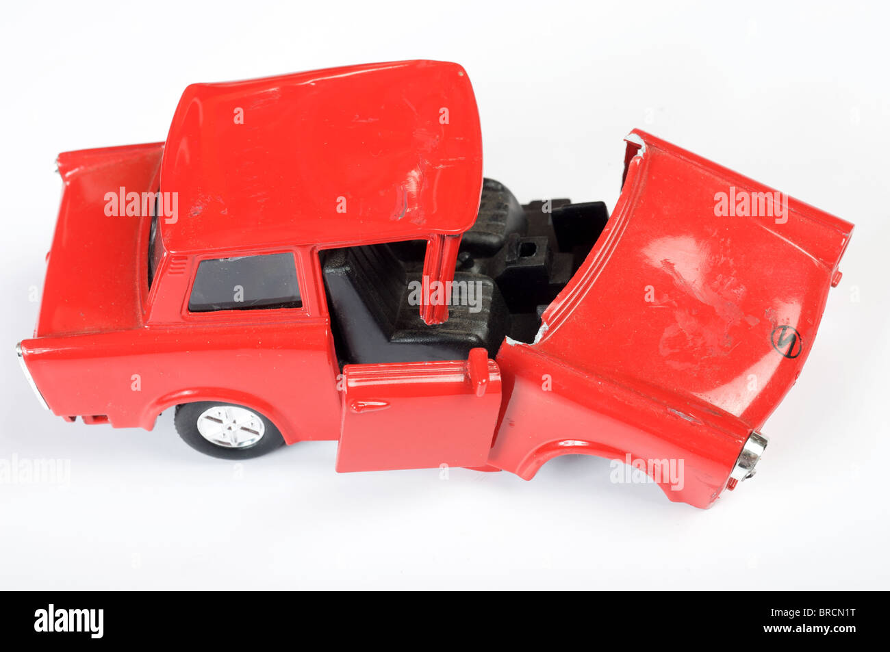 Smashed up toy car hi-res stock photography and images - Alamy