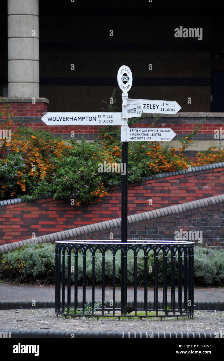 Fingerpost at Old Turn Junction, Birmingham and Birmingham and Fazeley ...