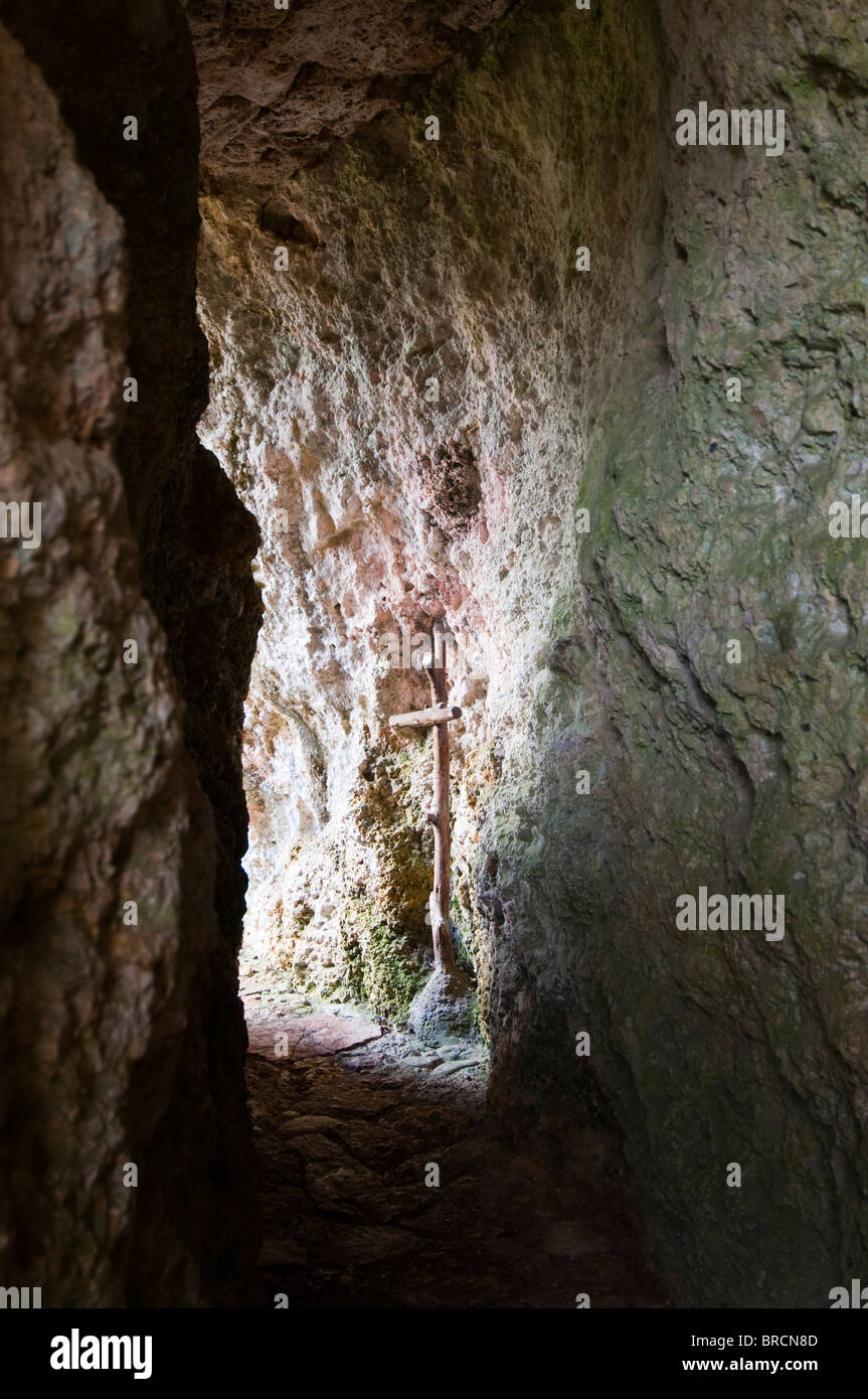 Cave of St. Francis, franciscan Sanctuary of Fonte Colombo, Rieti ...