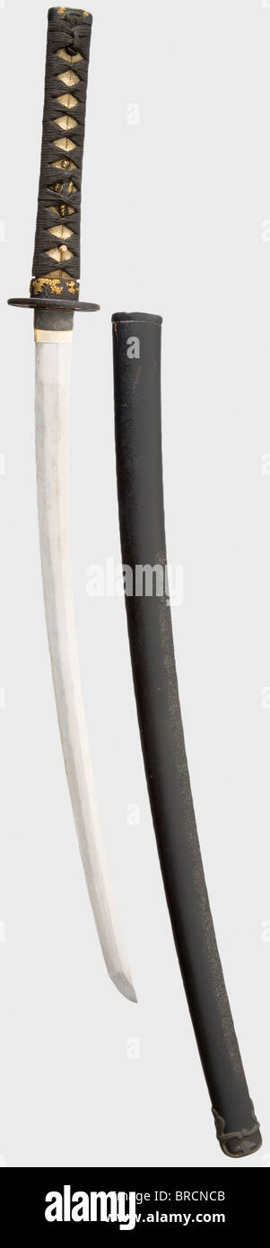 A kogatana, Japan, circa 1720 Blade shinogi-zukuri, chu-kissaki, middle ...