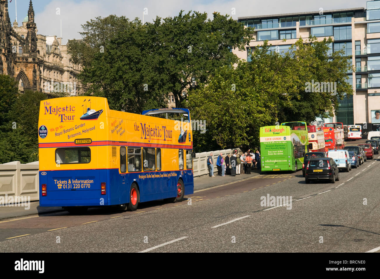 Edinburgh scotland open top bus hi-res stock photography and images - Alamy