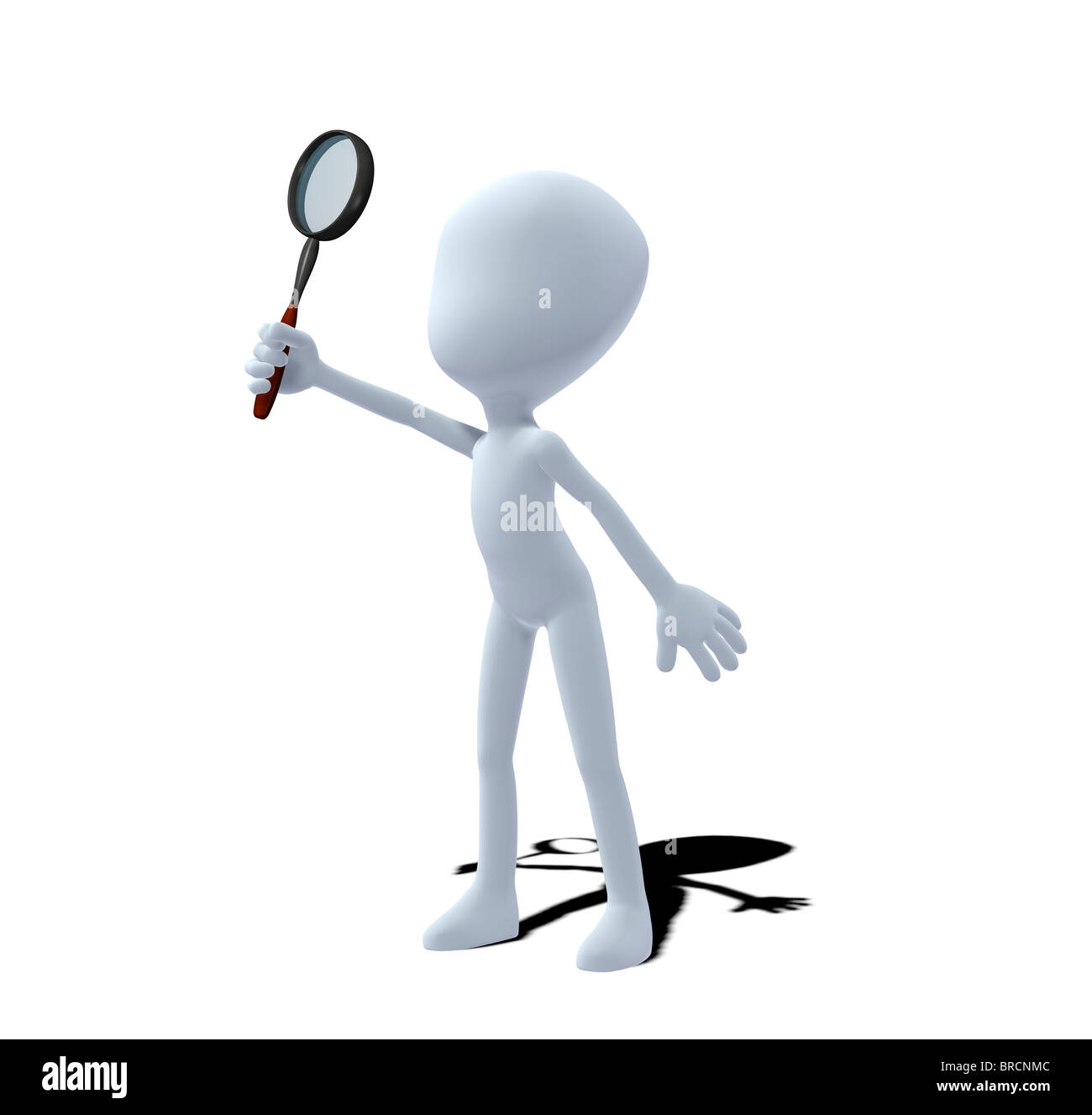 3d man search magnifying glass hi-res stock photography and images - Alamy