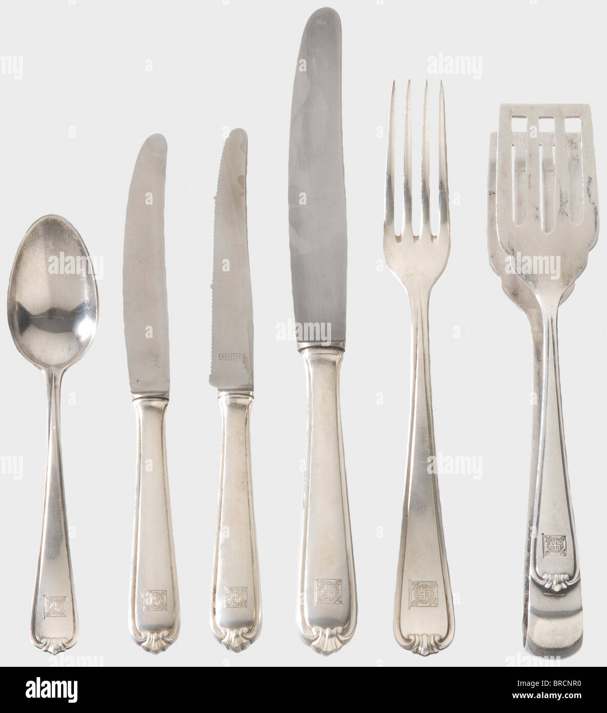 Adolf Hitler - Obersalzberg, 16 pieces of silverware from the Führer ...