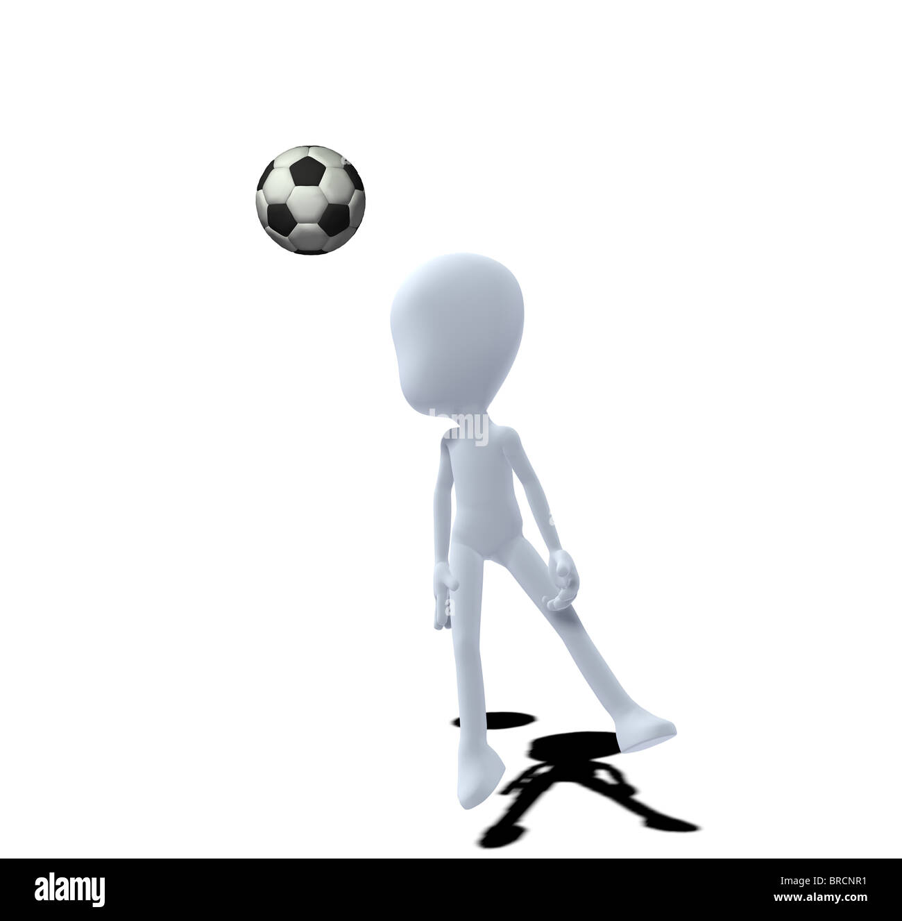 concept figure with soccer ball Stock Photo - Alamy