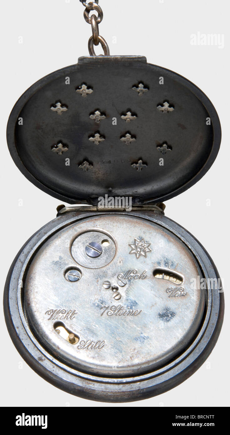 Oberleutnant Max Immelmann (1890 - 1916), a pocket alarm watch, a gift ...