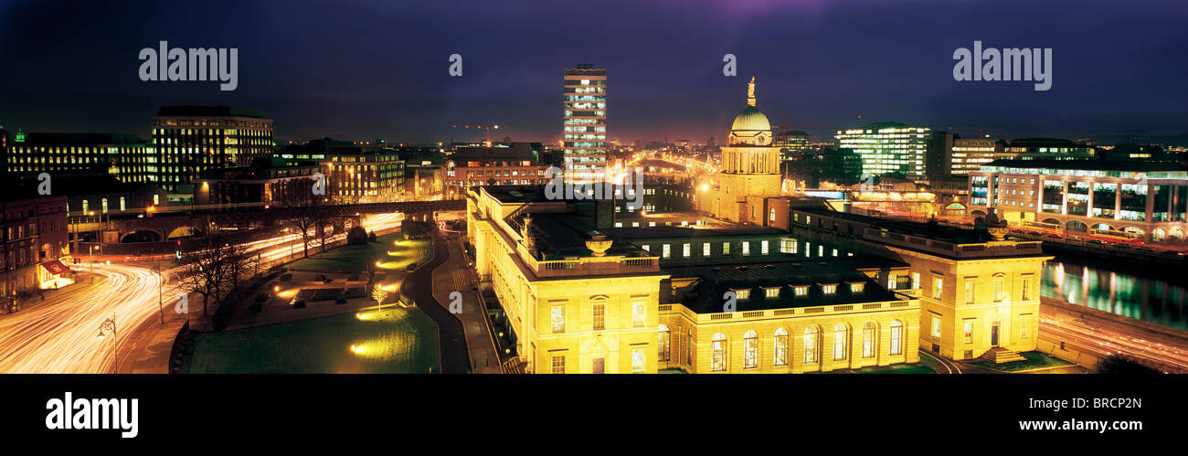 Dublin aerial view custom house hi-res stock photography and images - Alamy