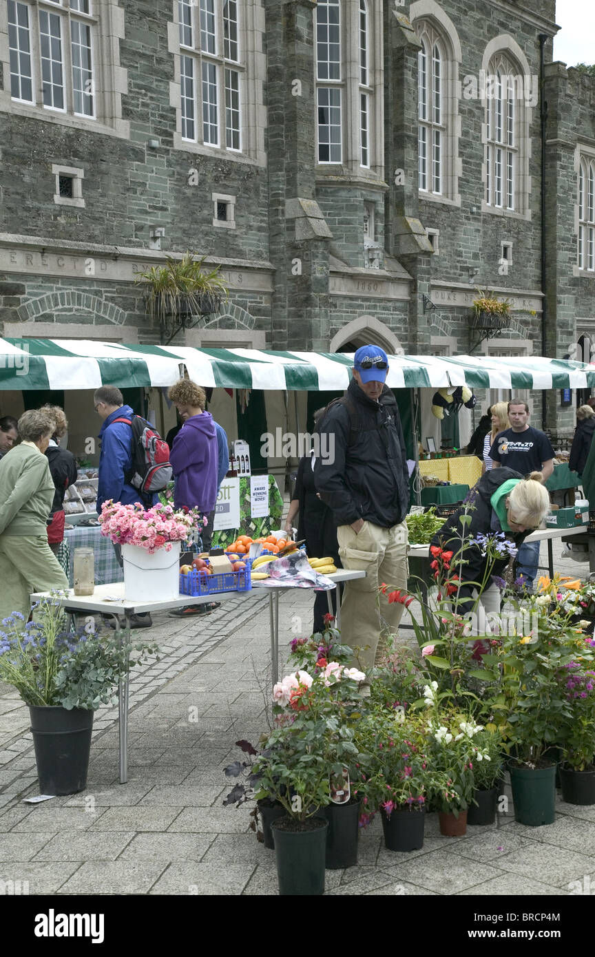 Tavistock Farmers' Market, Tavistock, Dartmoor, Devon Stock Photo - Alamy