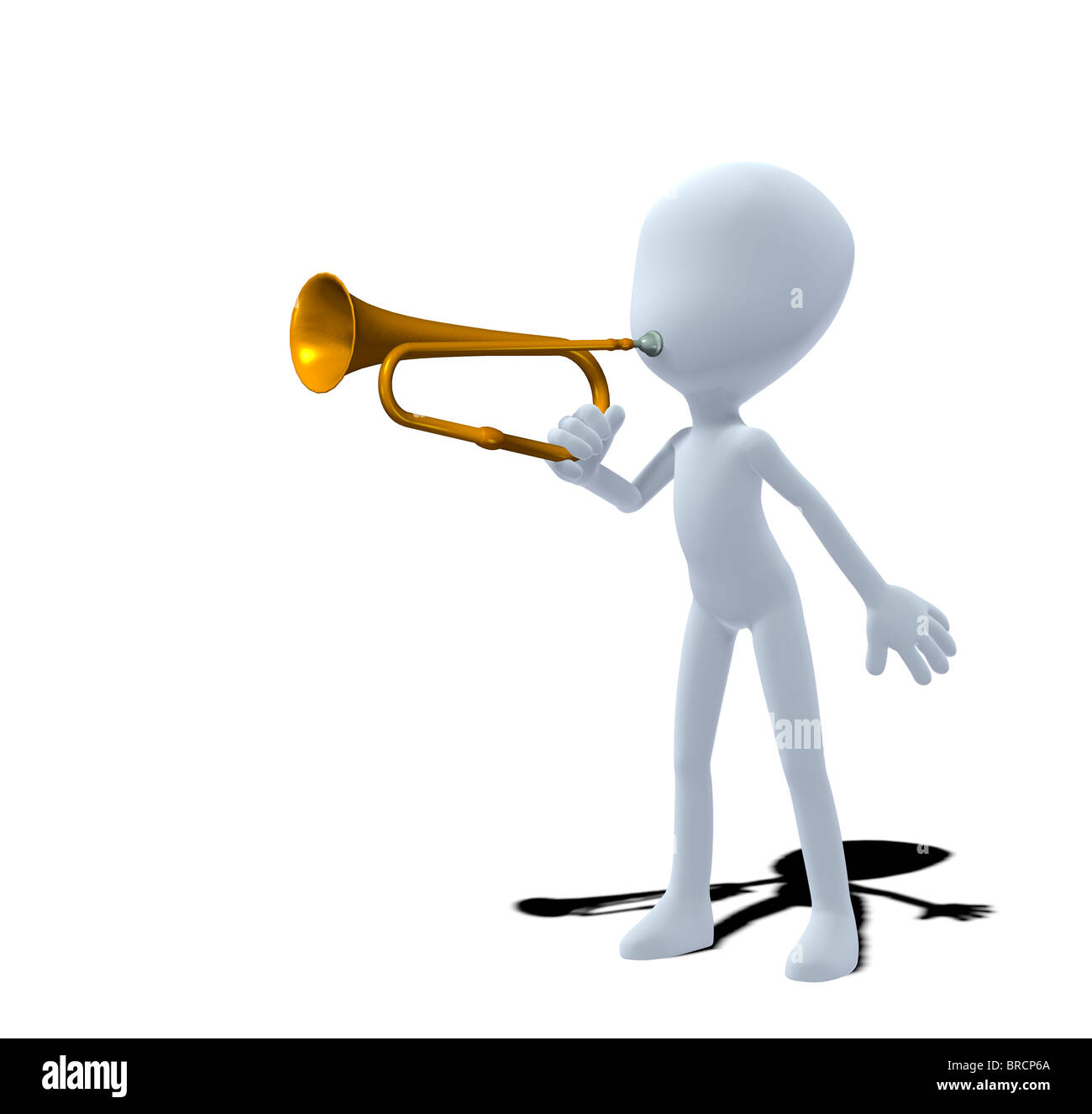 Trumpet man Cut Out Stock Images & Pictures - Alamy