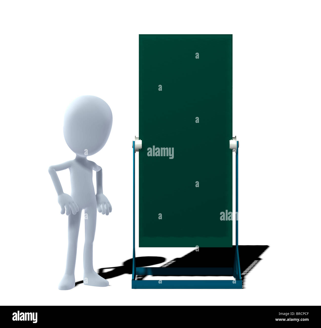 concept figure with board Stock Photo - Alamy