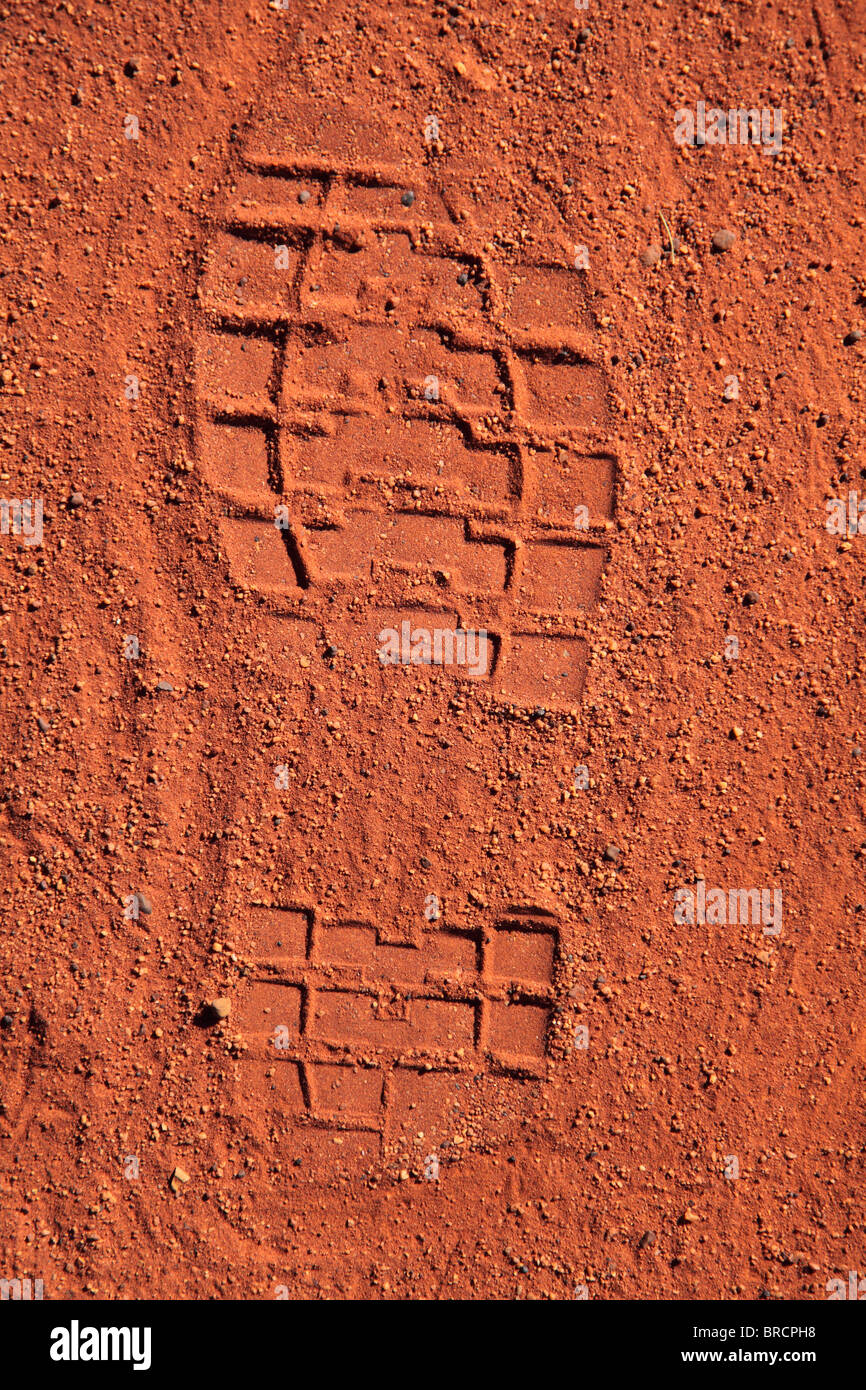 Red earth texture footprint hi-res stock photography and images - Alamy