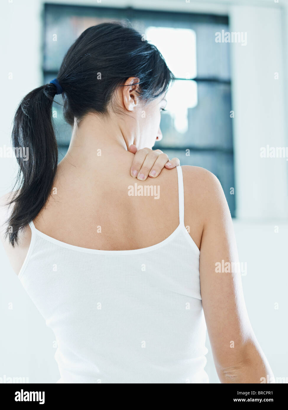 woman with backache Stock Photo - Alamy