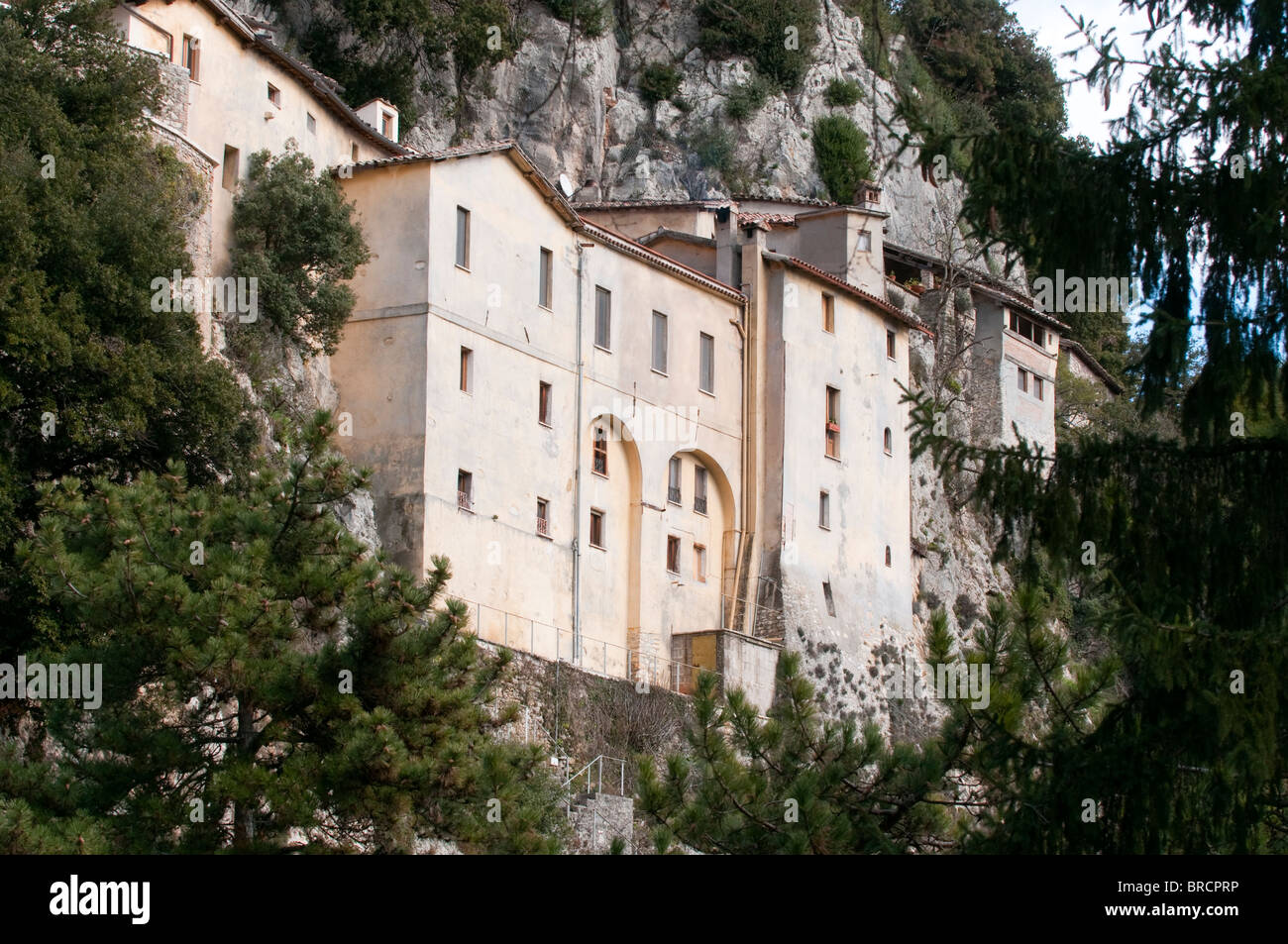 Franciscan sanctuary of Greccio, Greccio, Rieti, Lazio (Latium), Italy ...