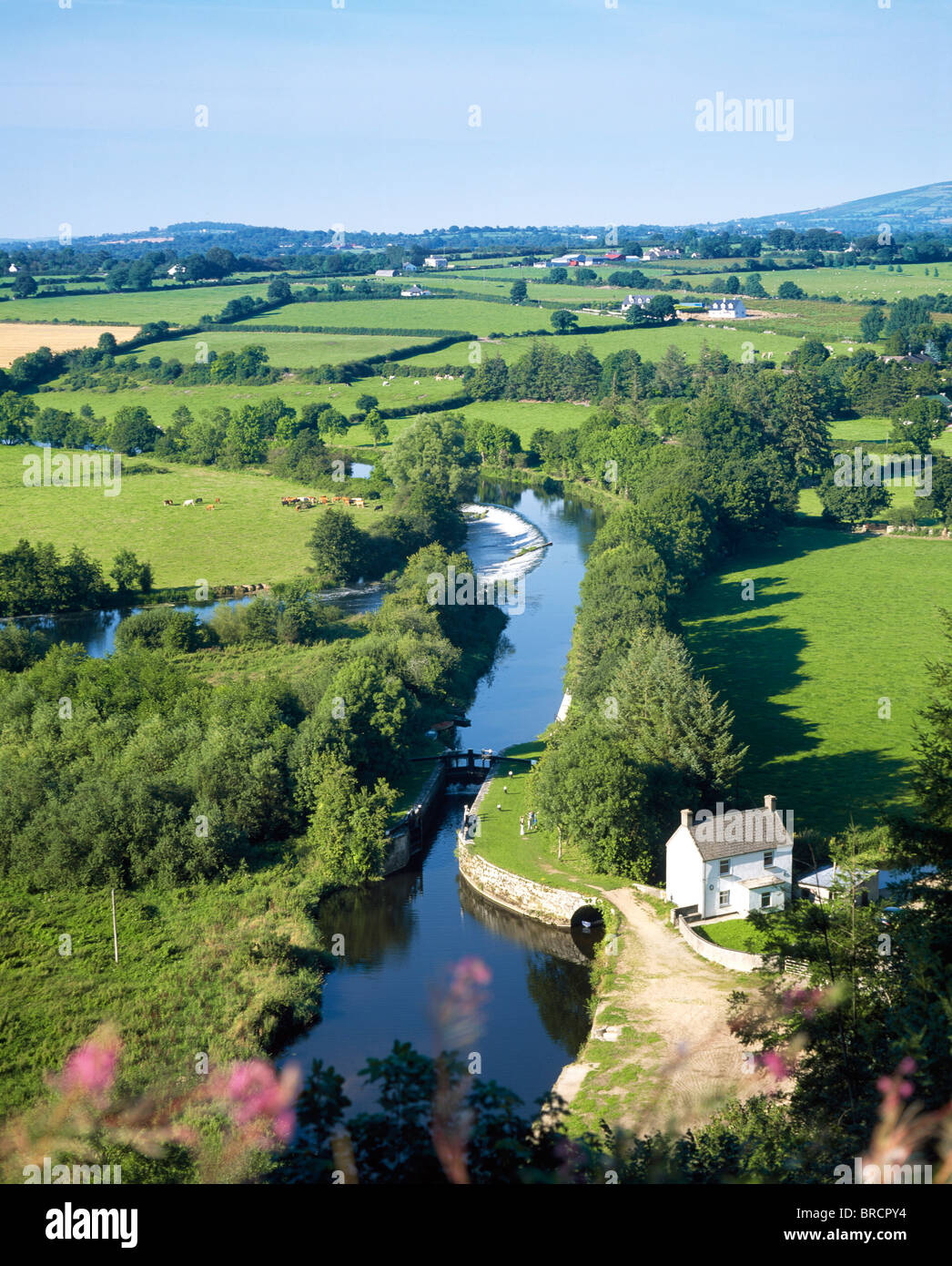 River Barrow, Co Kilkenny, Ireland; Landscape Near Graiguenamanagh ...