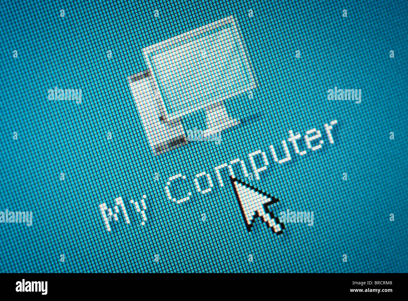 Close-up of a interface computer button and an arrow cursor Stock Photo ...