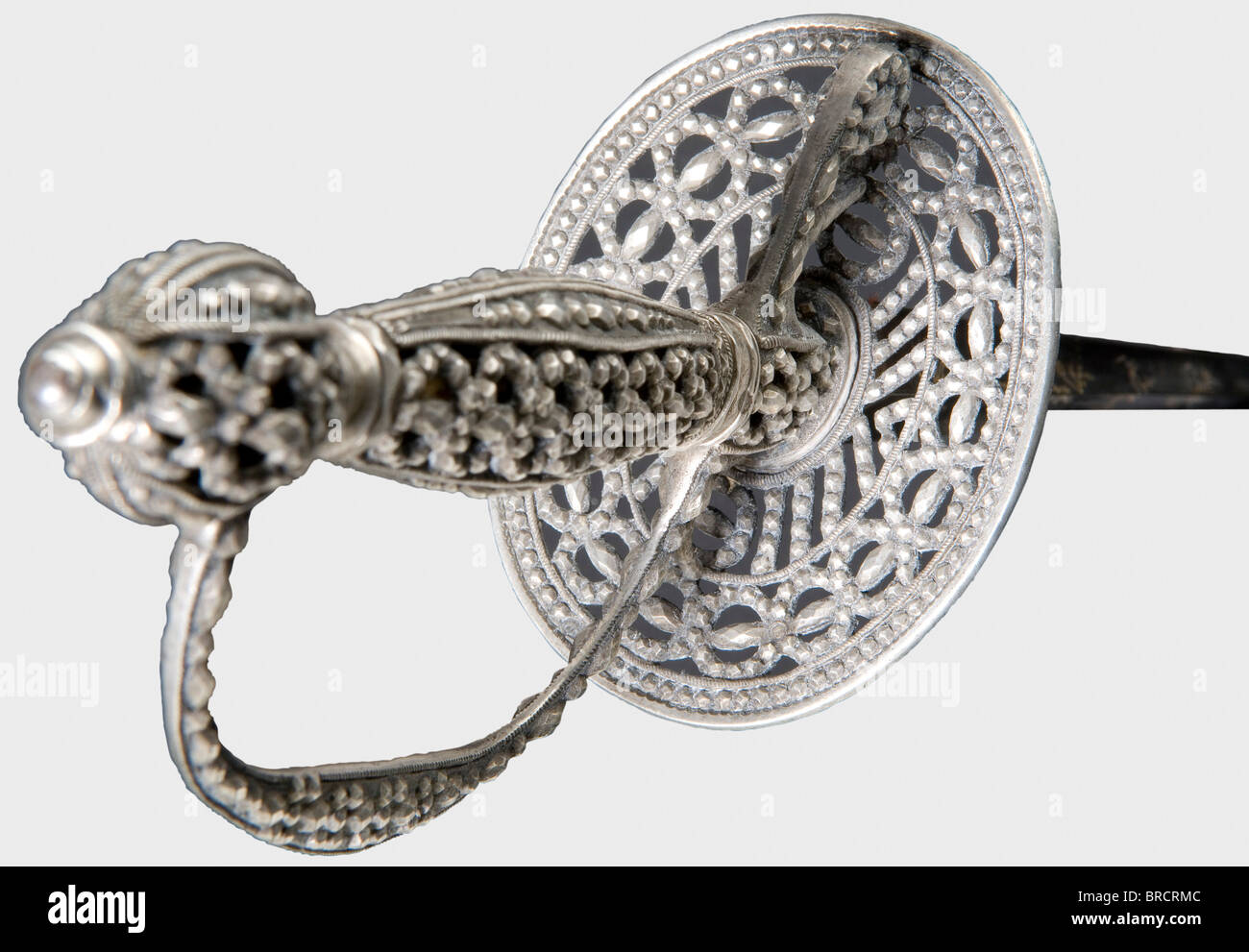 A French silver-hilted small-sword, circa 1800 Hollow triangular ...