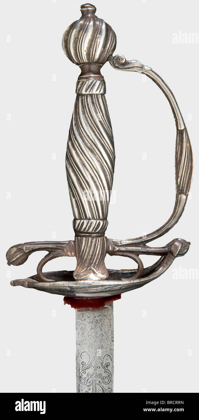 A silver-hilted small-sword, Northern Europe, 2nd half of the 18th ...