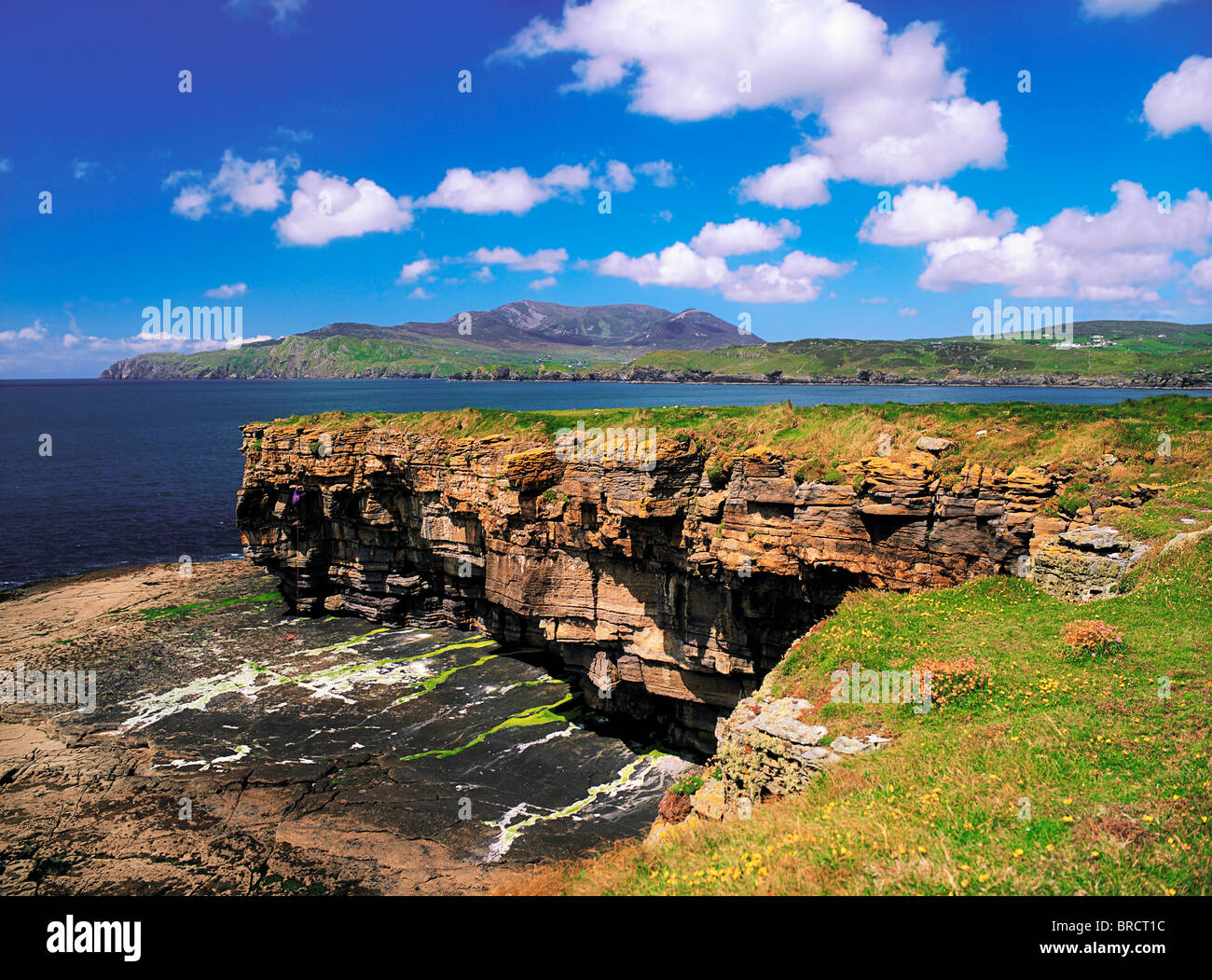 Muckross Head, Slieve League, Co Donegal, Ireland; Cliffs On The Coast ...