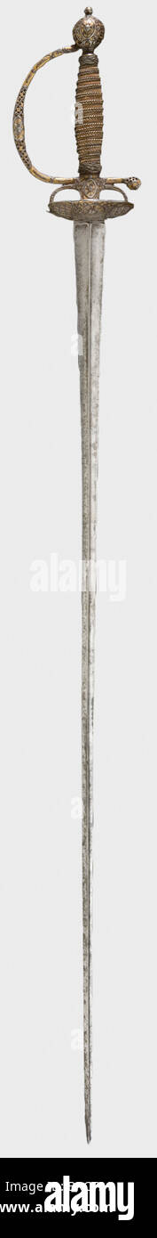 A French gilt small-sword with chiselled hilt, circa 1780 Smooth ...