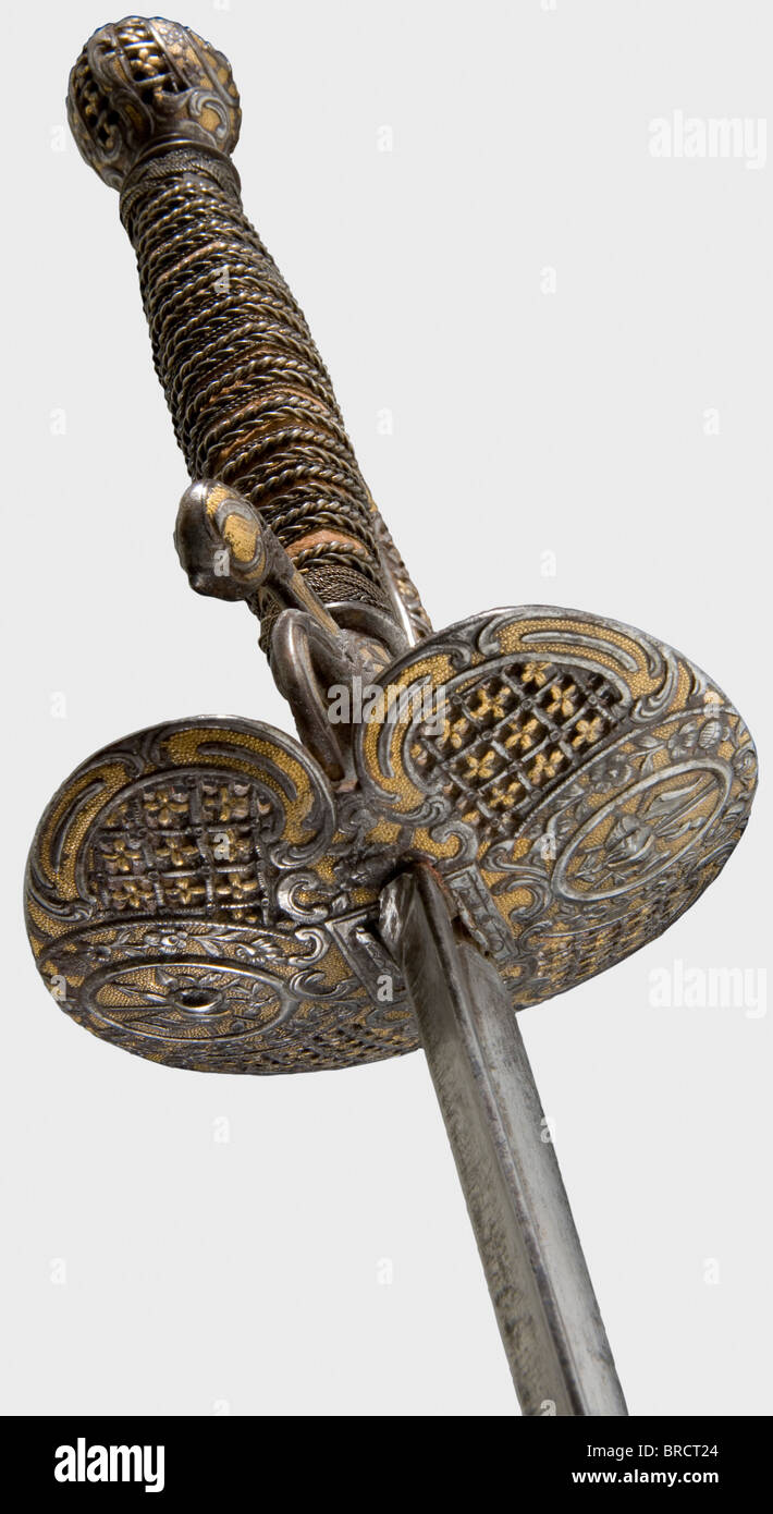 A French gilt small-sword with chiselled hilt, circa 1780 Smooth ...