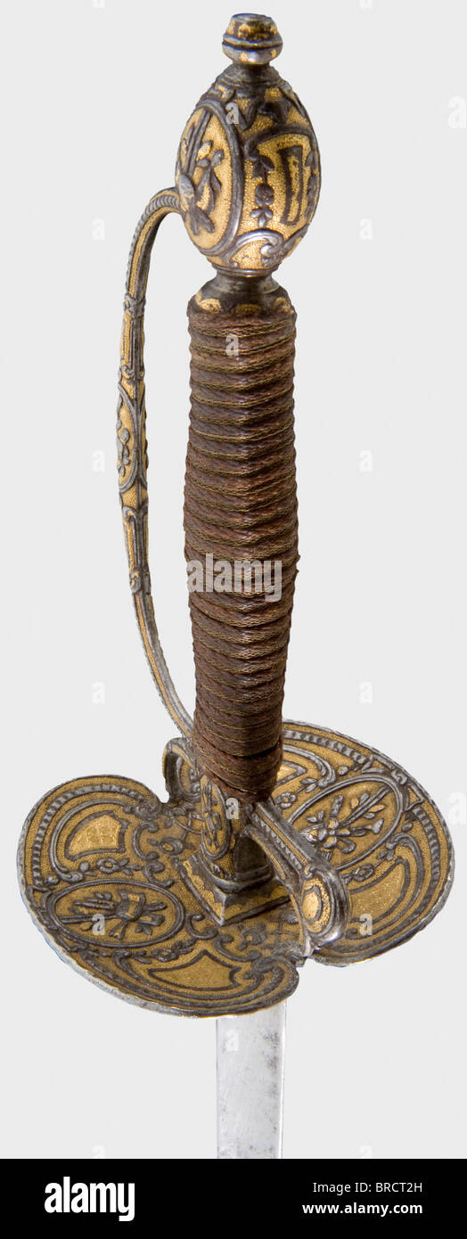A French gilt small-sword with chiselled hilt, circa 1780 Smooth ...