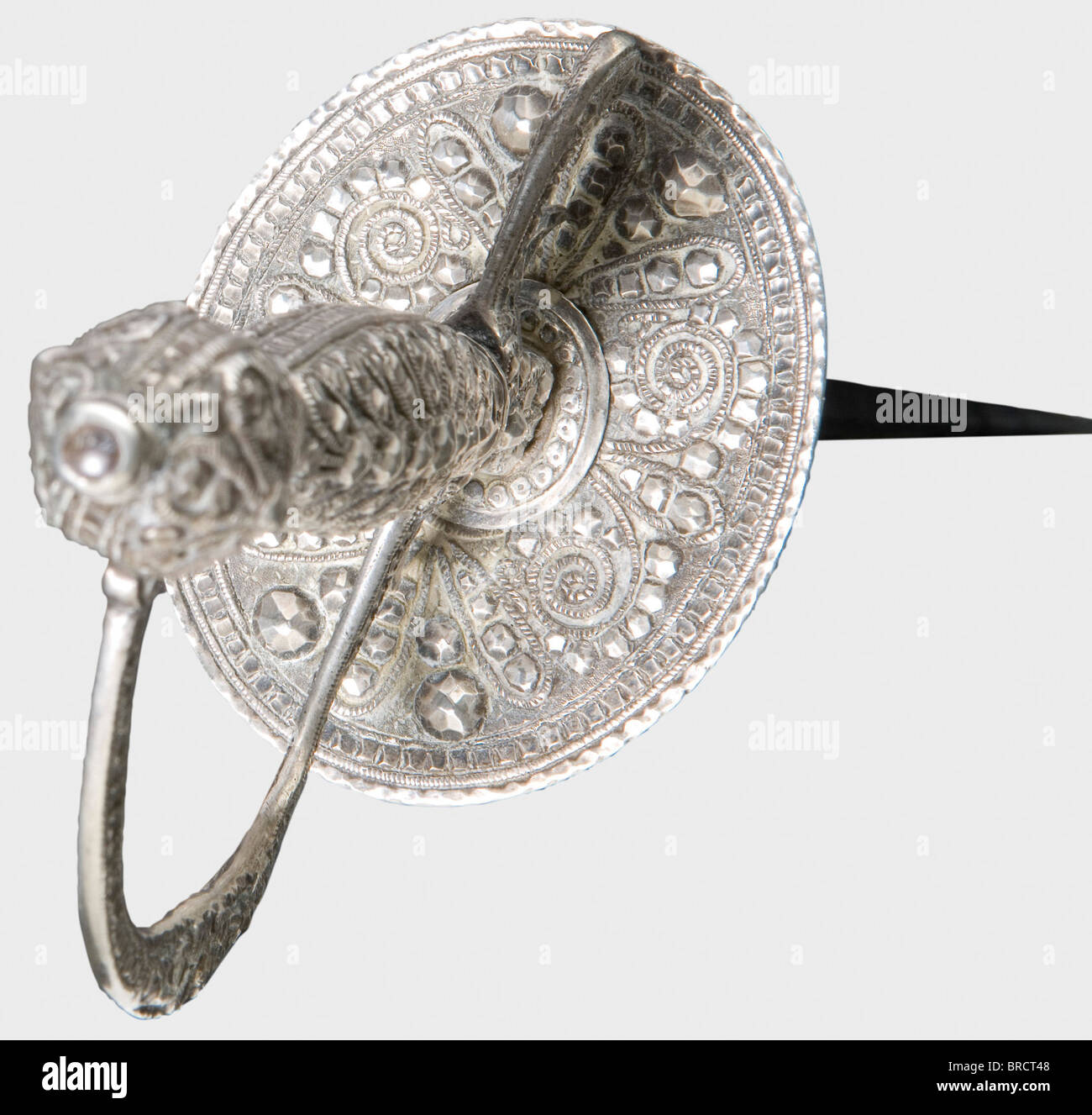 A French silver-hilted small-sword, circa 1800 Hollow triangular ...