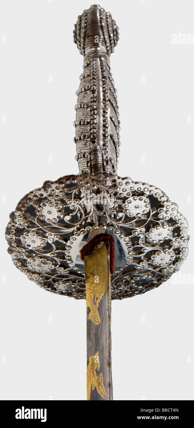 A fine small-sword with cut-steel hilt, England(?), circa 1790 Hollow ...