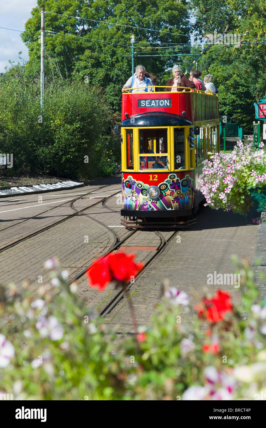The seaton tramway station at colyton devon, england uk Stock Photo - Alamy