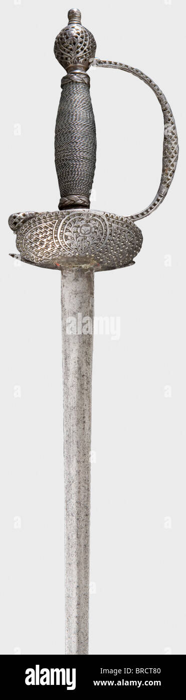 A small-sword with openwork iron hilt, Central Europe, circa 1780 ...