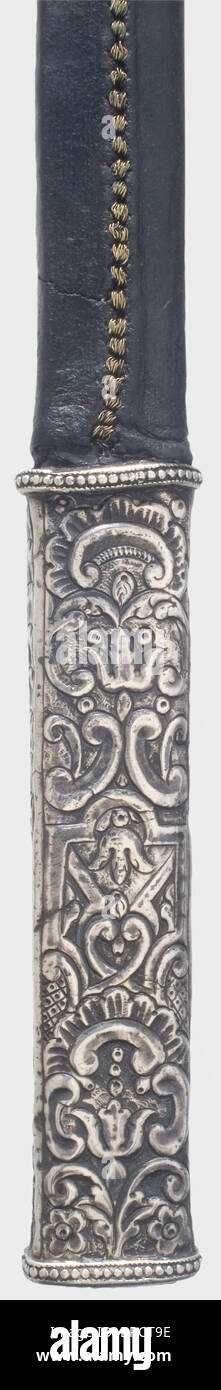 A Balkan-Turkish ceremonial axe, 18th century Iron axe head with a ...