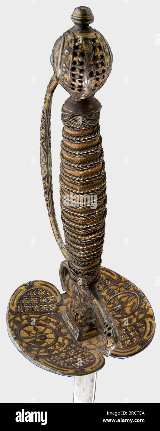 A French gilt small-sword with chiselled hilt, circa 1780 Smooth ...