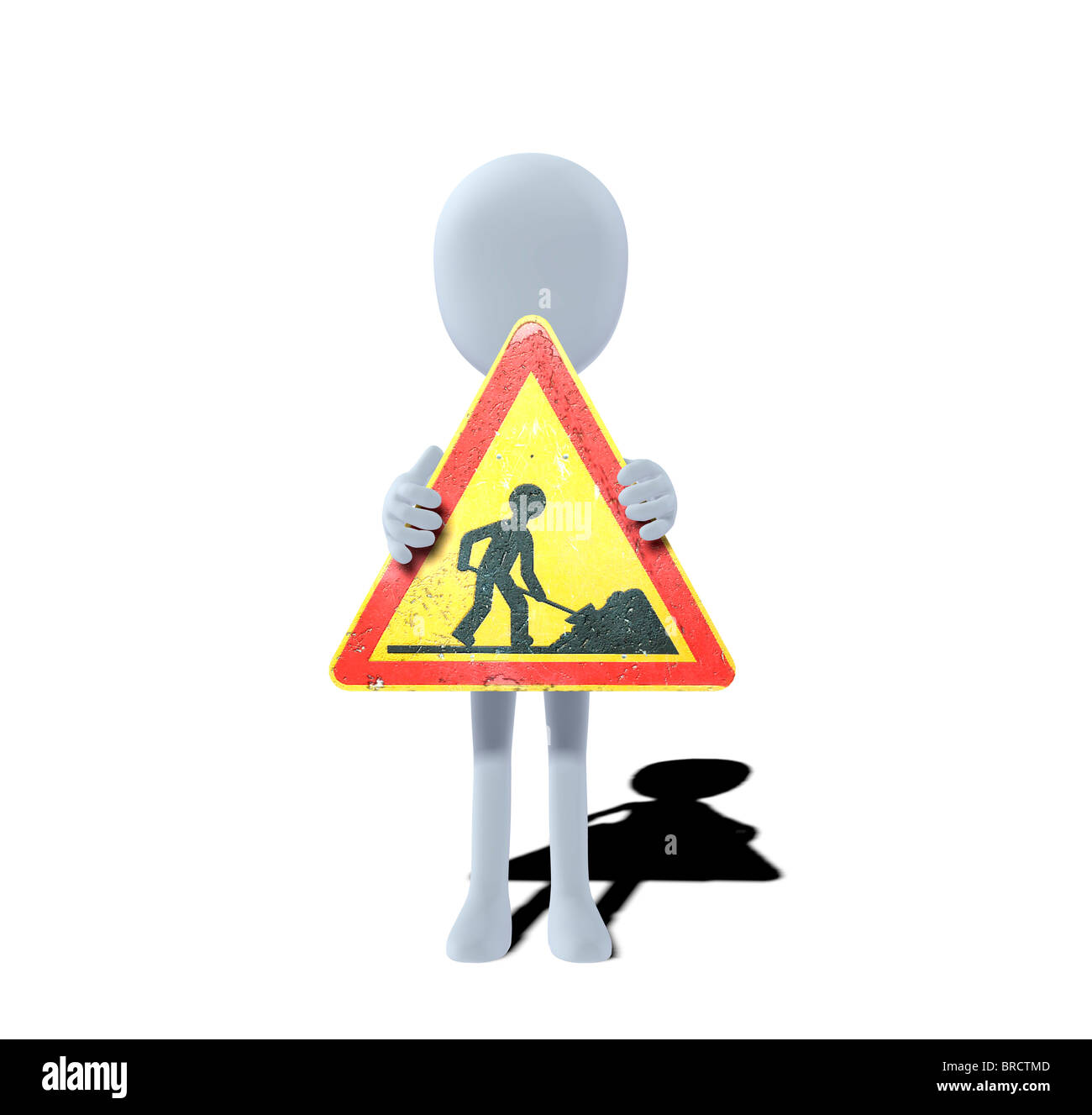 Road works warning sign hi-res stock photography and images - Alamy