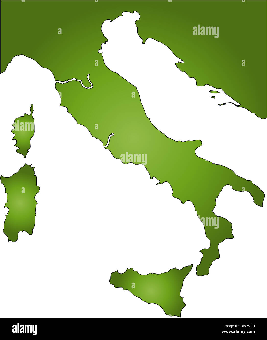 Italy regions map hi-res stock photography and images - Alamy