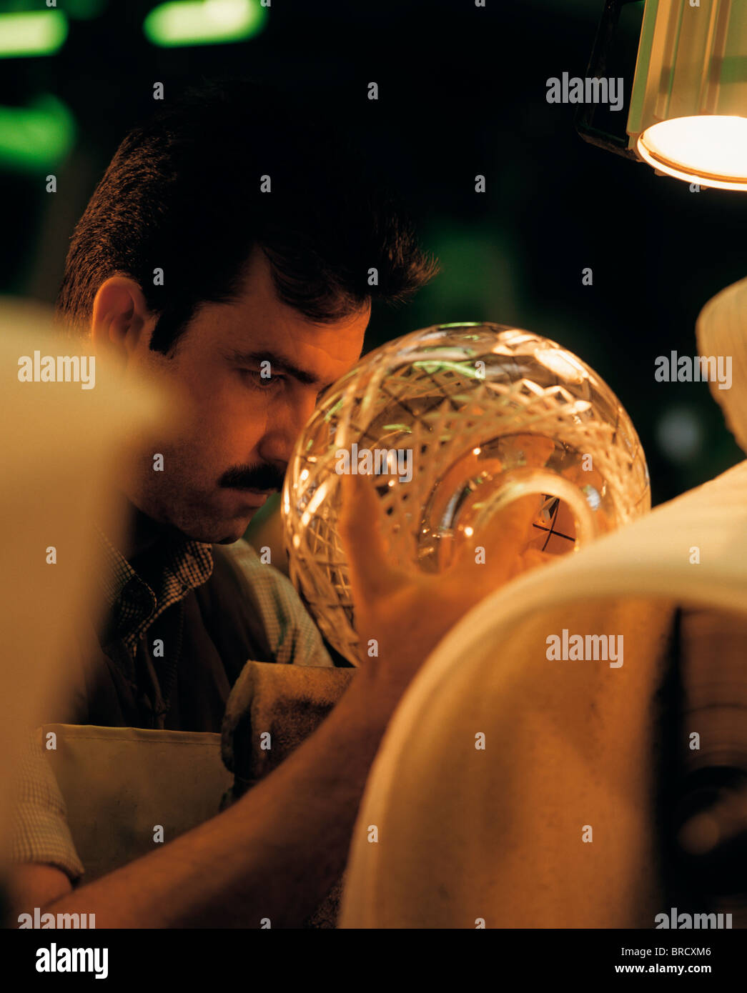 Producing Tyrone Crystal Stock Photo - Alamy