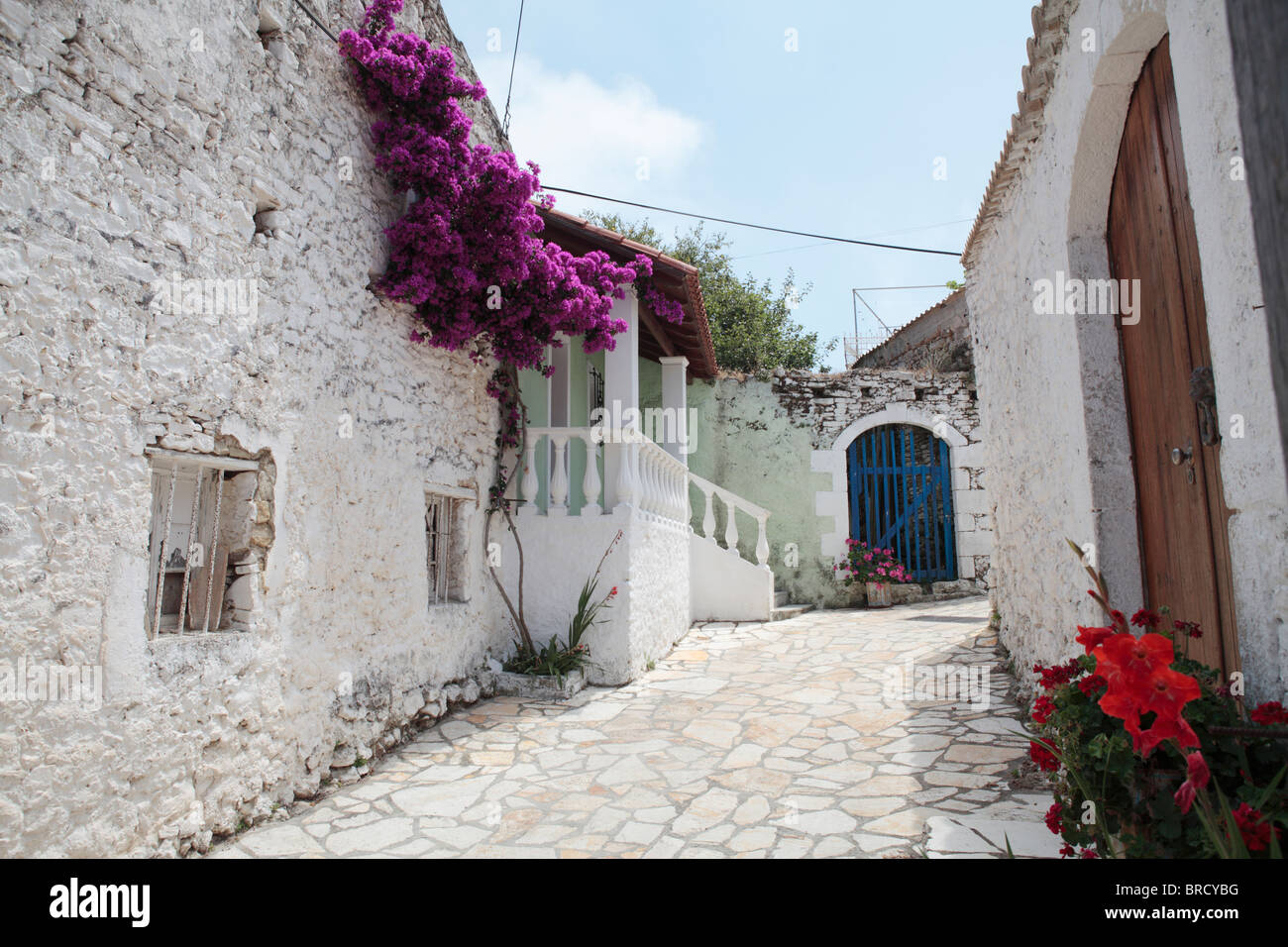 Afionas Corfu Greece Stock Photo - Alamy