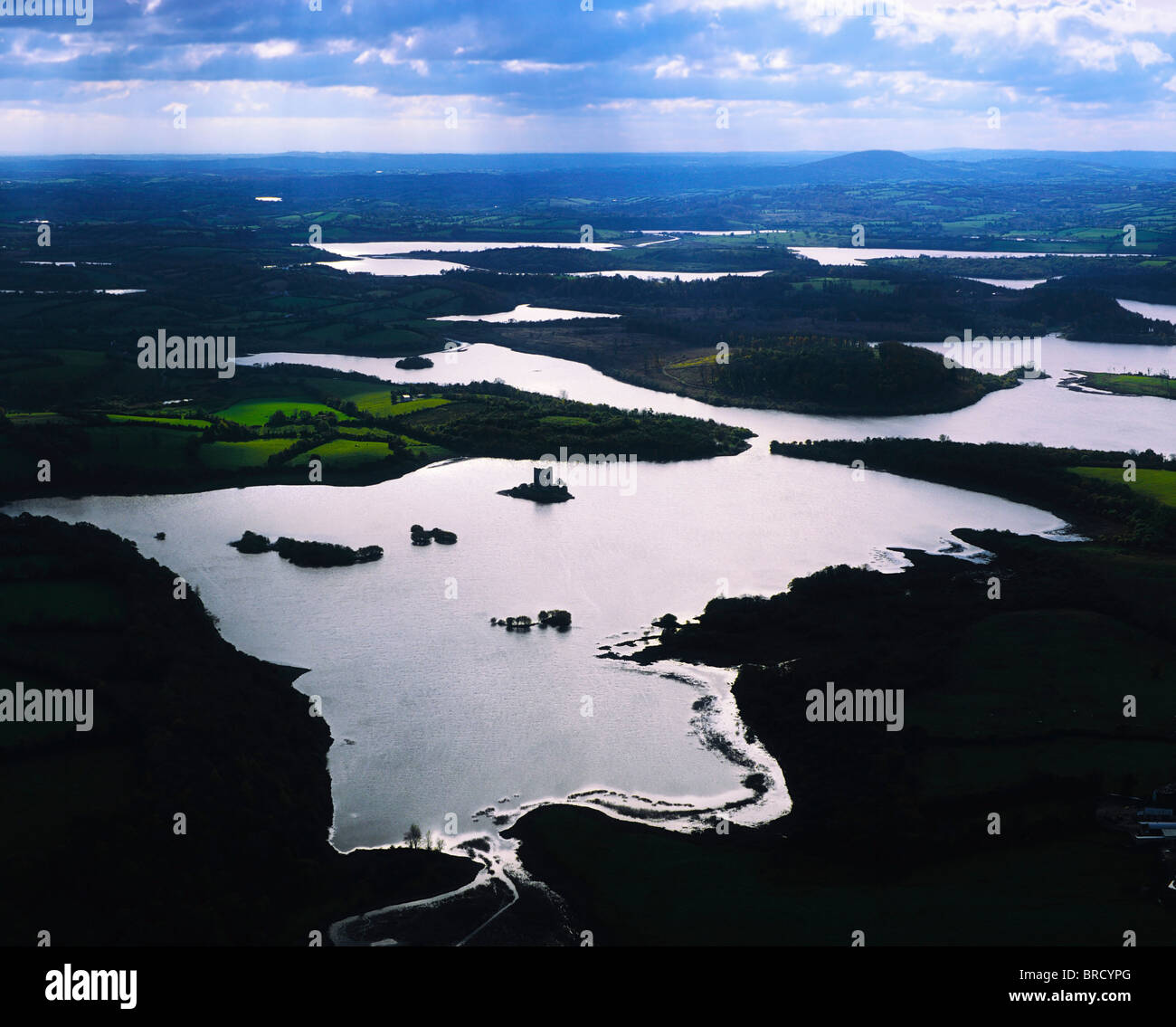 Lough Oughter, Cloughoughter Castle, Co Cavan, Ireland Stock Photo - Alamy