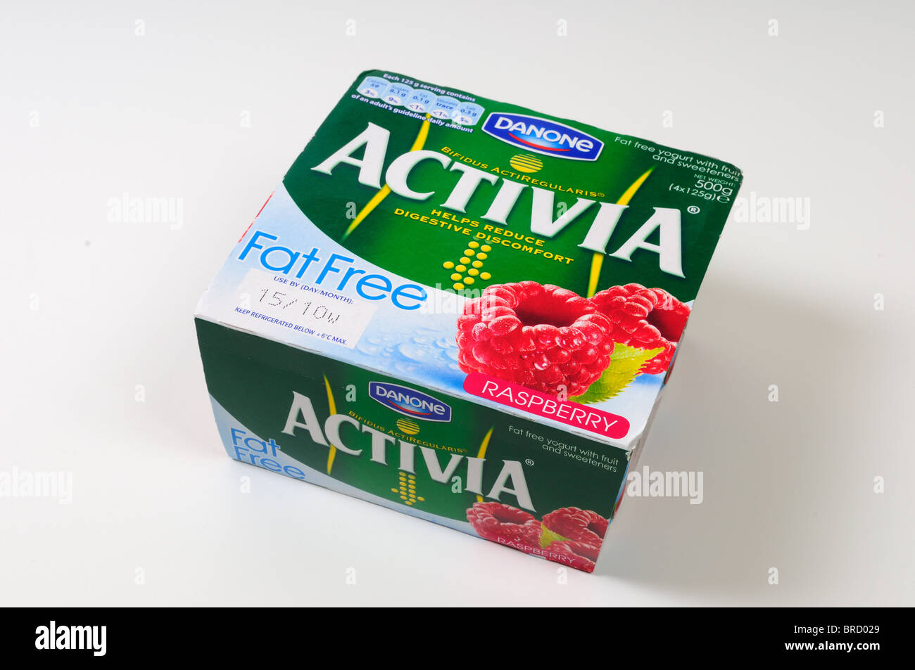 Danone Activia Fruit Yogurt Stock Photo - Alamy