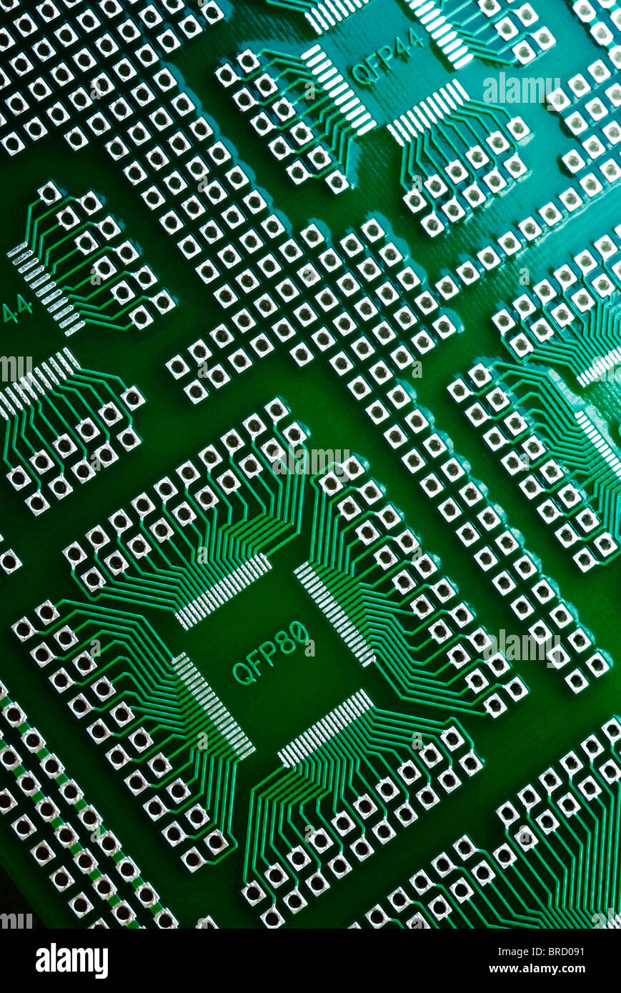 Close-up of a Microcircuit technology Stock Photo - Alamy