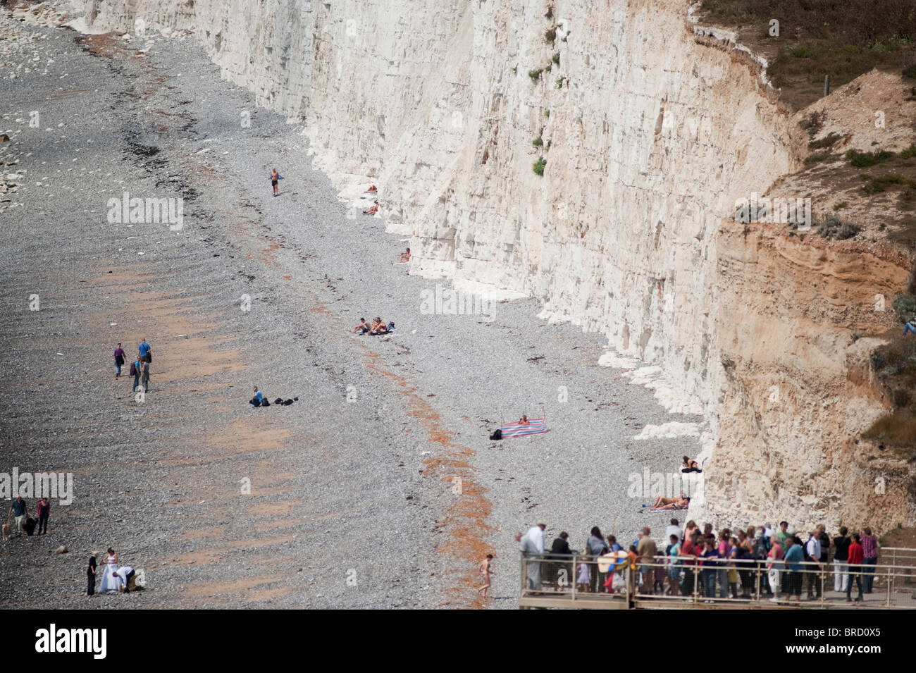White chalk cliffs at birling gap hi-res stock photography and images ...