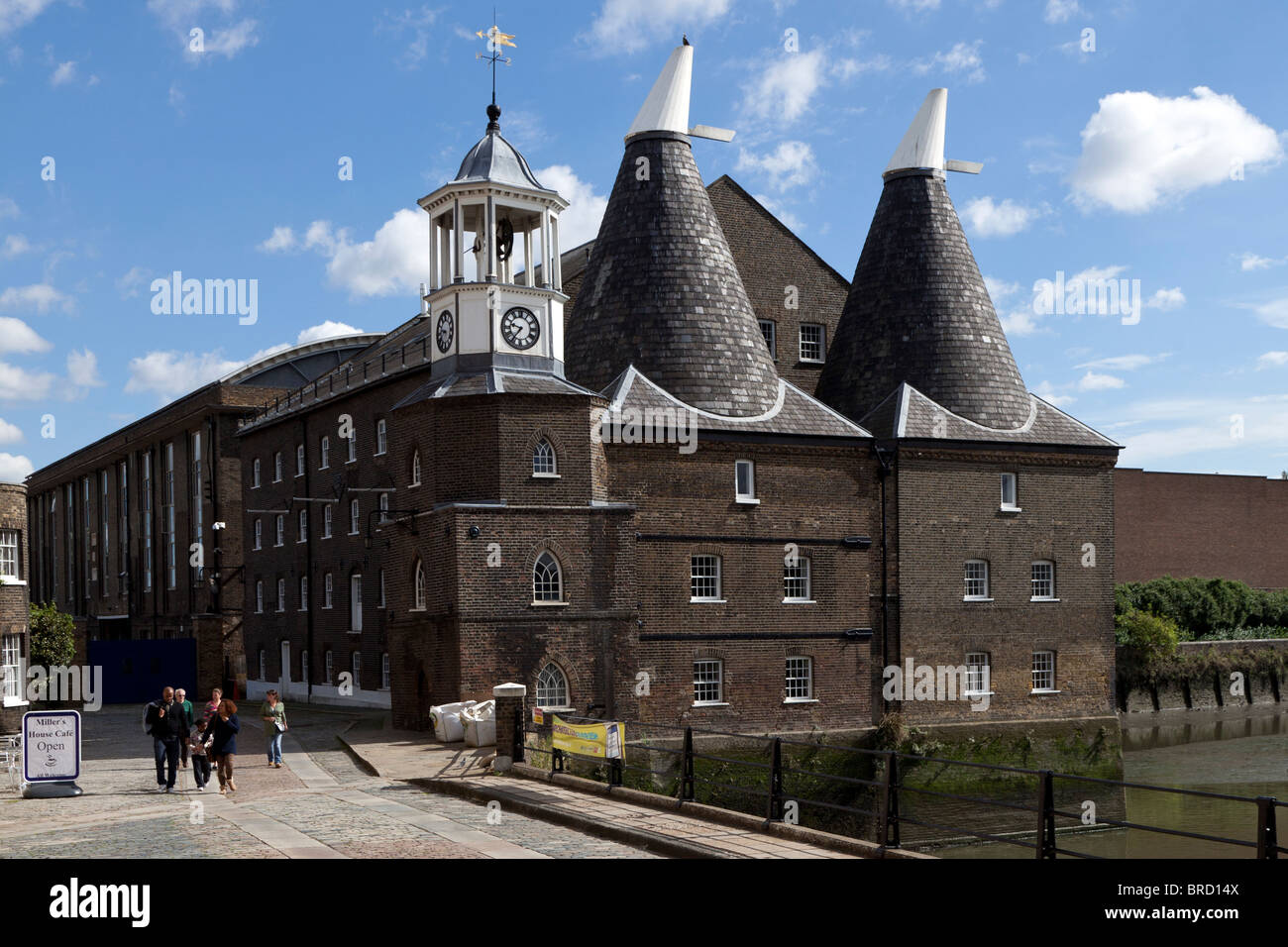 Three Mills on the River Lee in the East End of London, England, UK ...