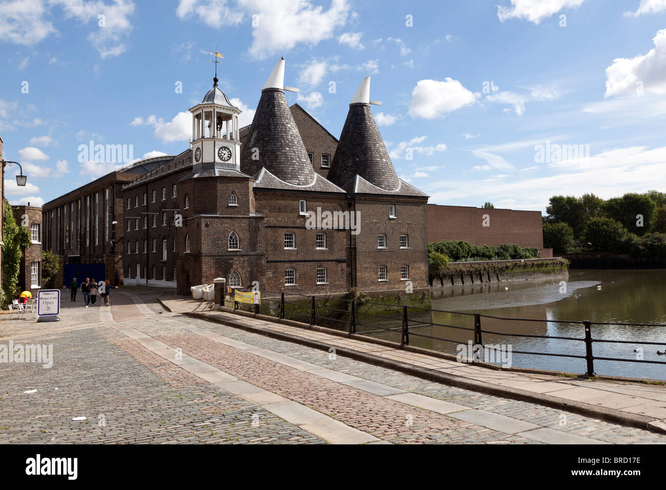 Three Mills on the River Lee in the East End of London, England, UK ...